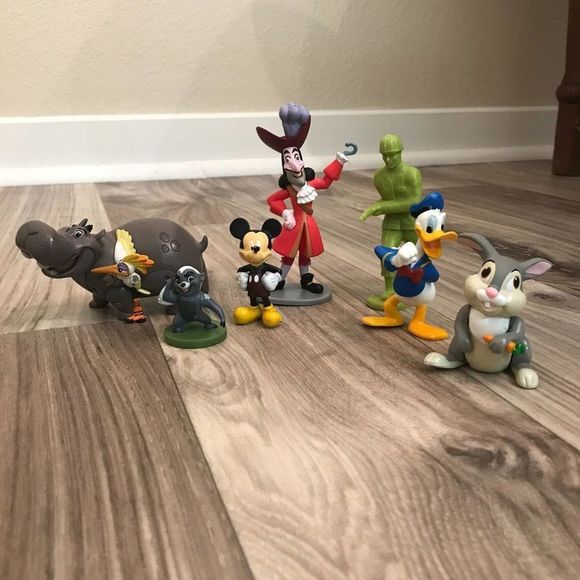 Disney | Toys | Vintagelot Pvcvinyl Figurines Characters Captain Hook ...